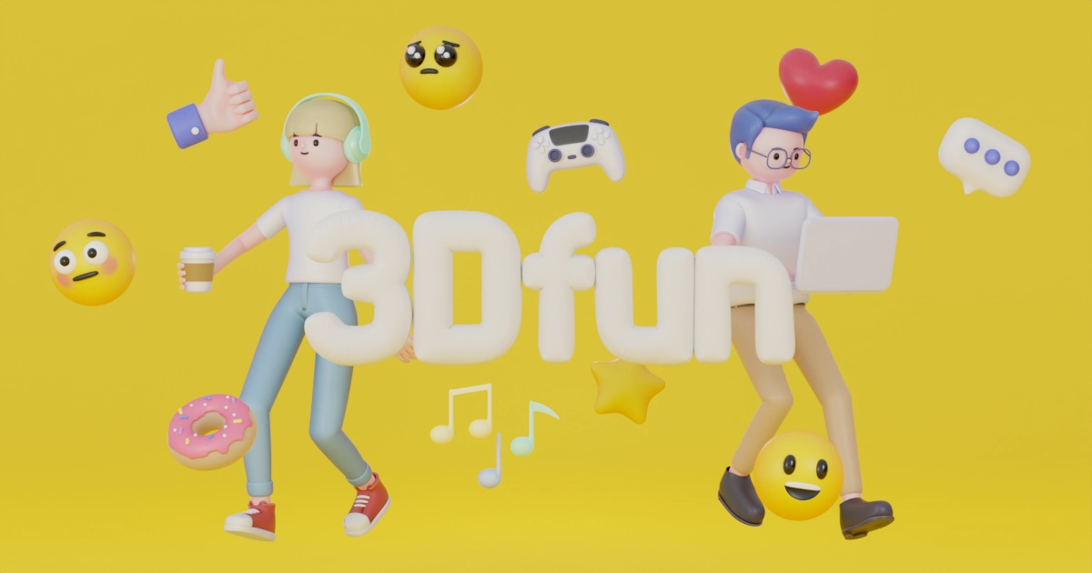 ハートの吹き出し - 3Dfun